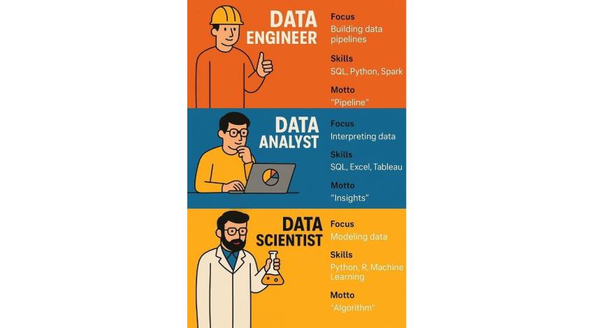 What is the difference in the Job role of 𝗗𝗮𝘁𝗮 𝗔𝗻𝗮𝗹𝘆𝘀𝘁 Vs Data 𝗘𝗻𝗴𝗶𝗻𝗲𝗲𝗿 ...